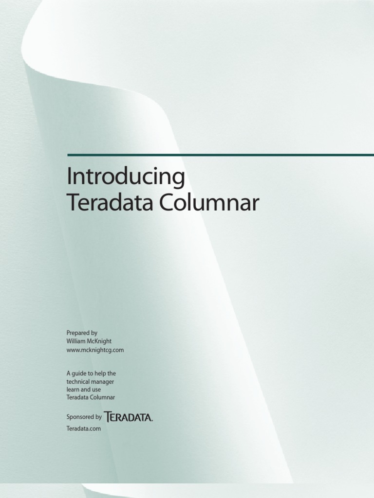 Teradata Columnar Pdf Databases Data Warehouse
