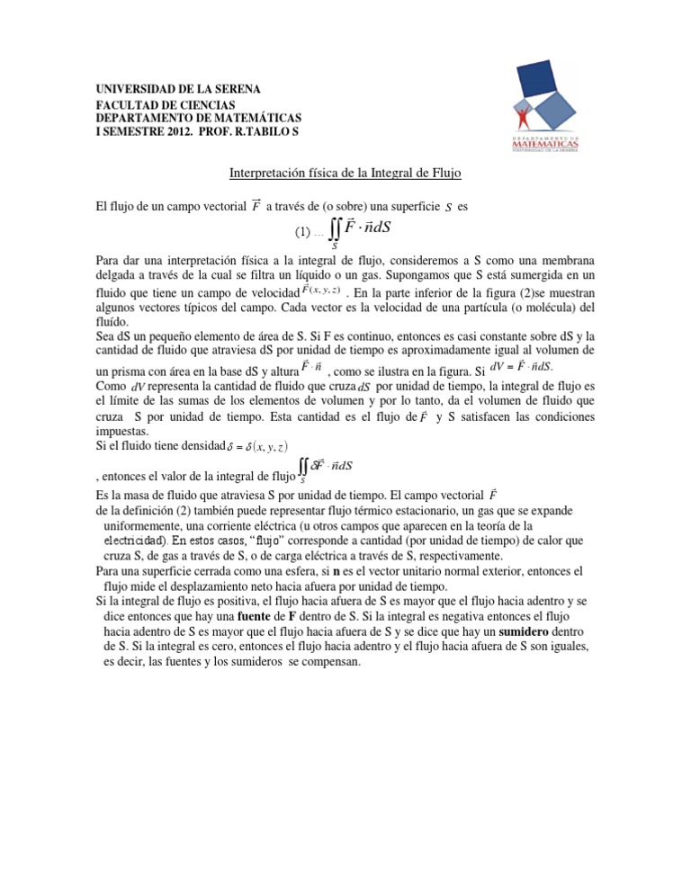 Integral de Flujo | PDF