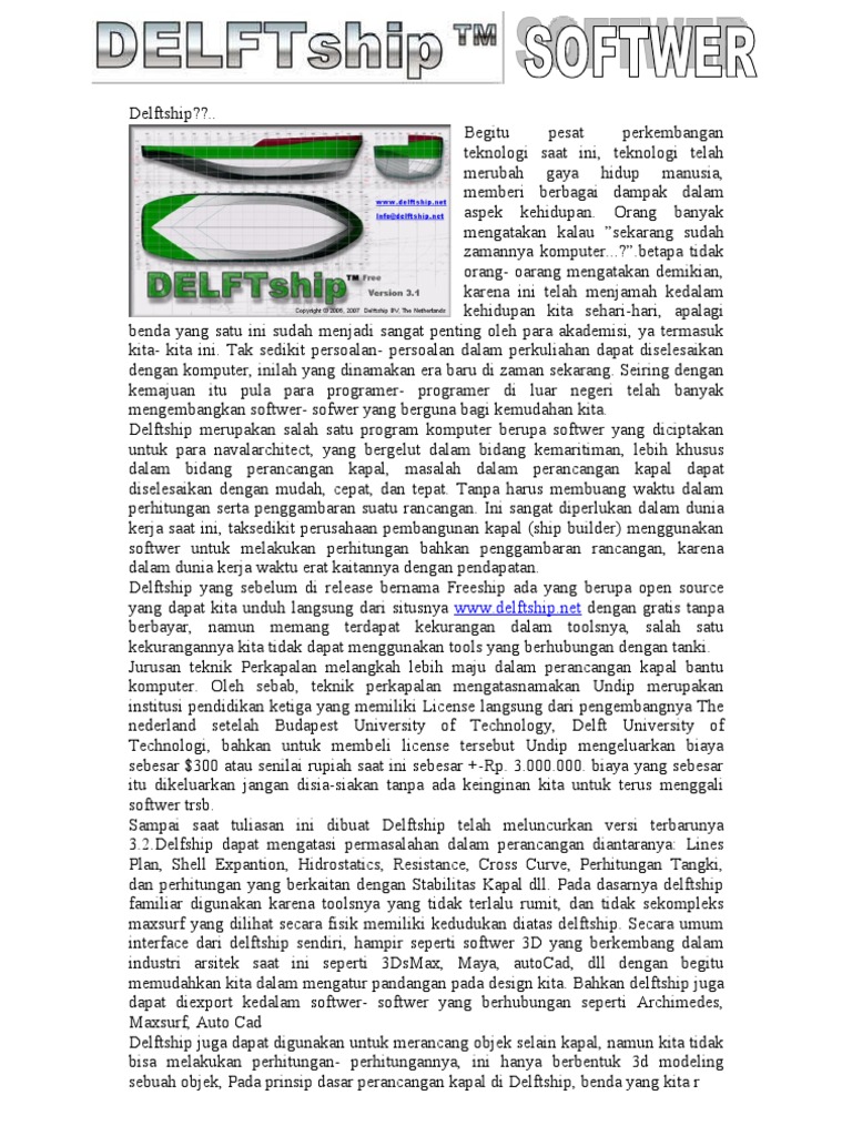 Tutor Delftship | PDF | Seni | Teknologi & Rekayasa