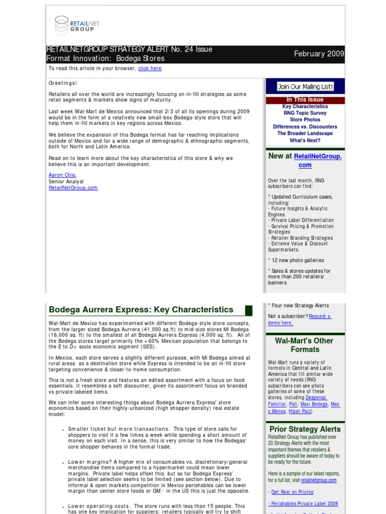 Bodega Aurrera Express Format Innovation and In-Fill Strategies | PDF ...