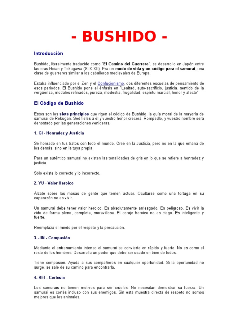 Bushido | PDF