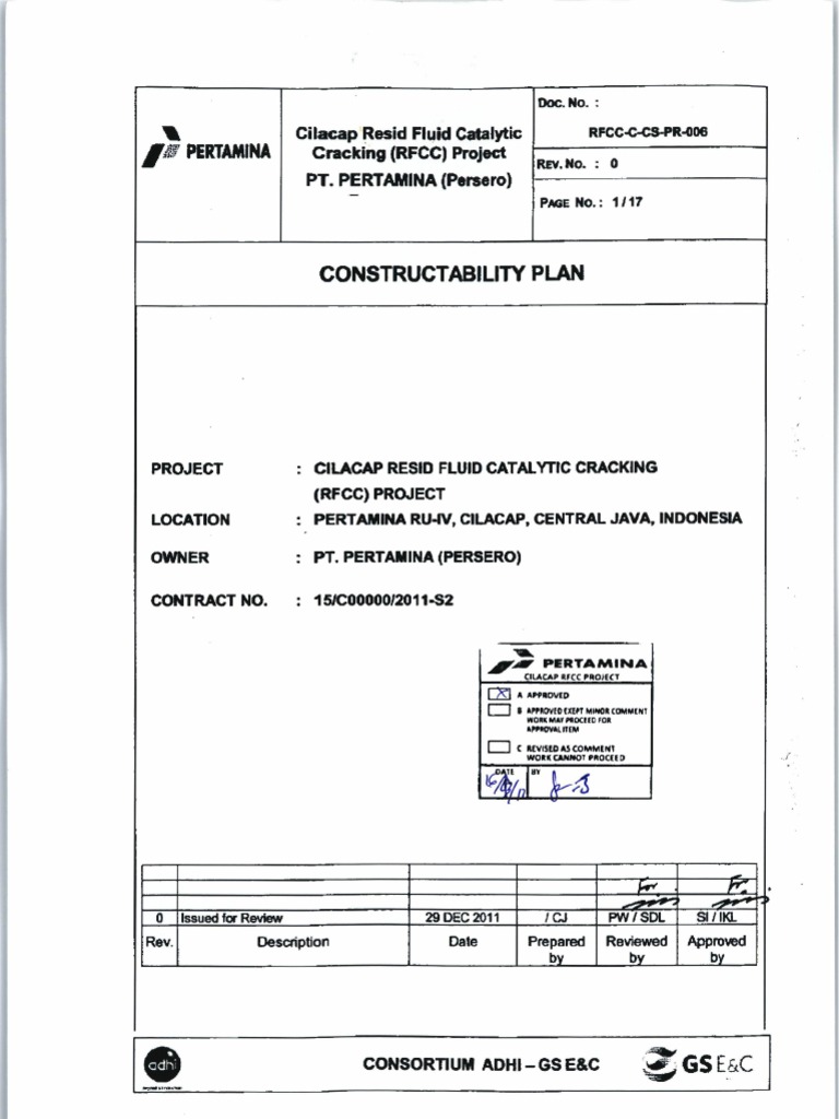 RFCC C CS PR 006 Constructability Plan (A) | PDF