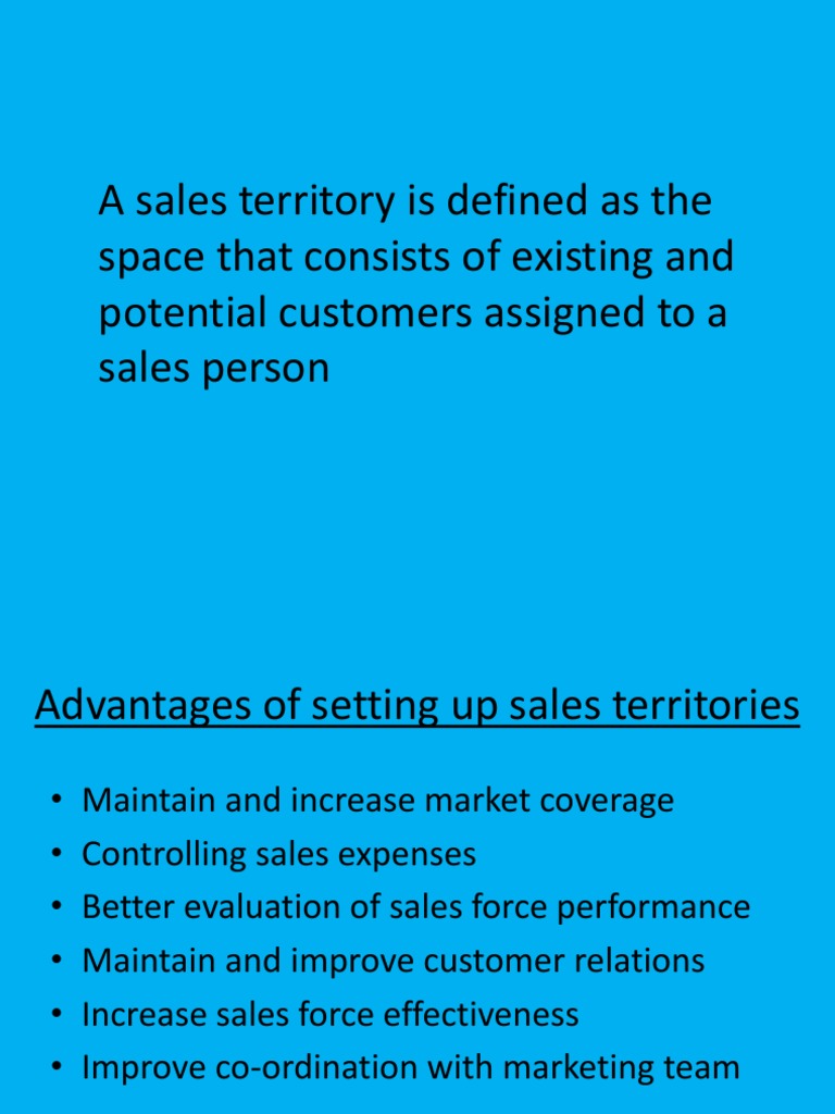 Sales Territory Management.pptx | Sales | Marketing