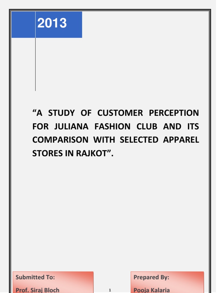 Capstone Major Project | PDF | Retail | Brand