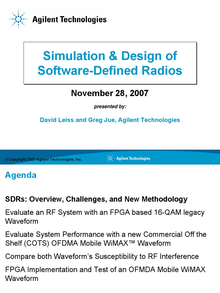 Simulation & Design of Software-Defined Radios | PDF | Software Defined ...