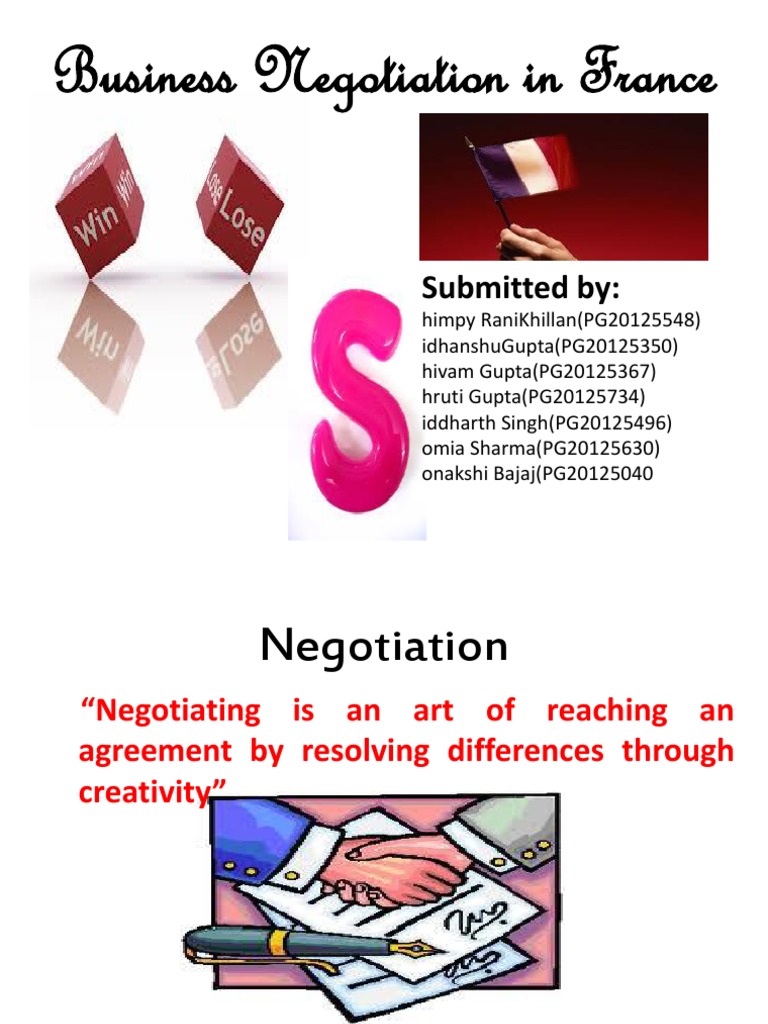 French Business Negotiation Insights | PDF | Negotiation | France
