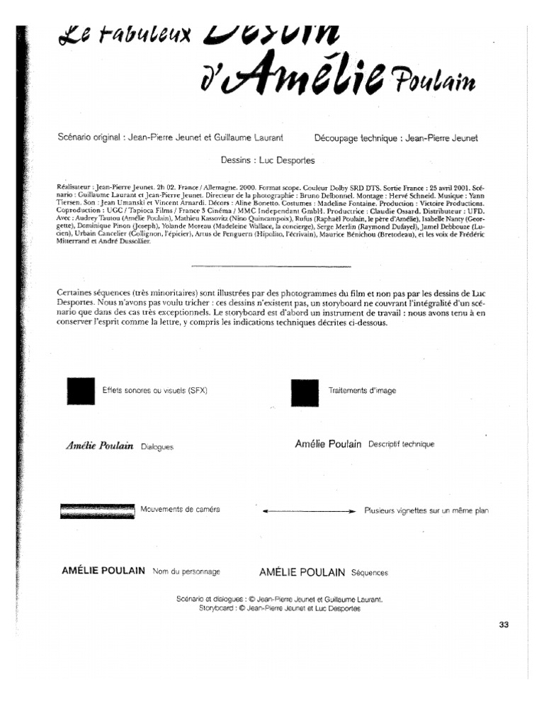 AMELIE Storyboards | PDF