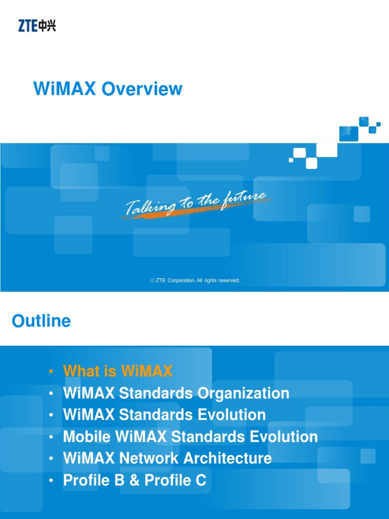 WiMAX Overview | PDF | Wi Max | Mimo