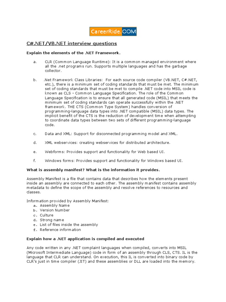 Csharp | PDF | Computers