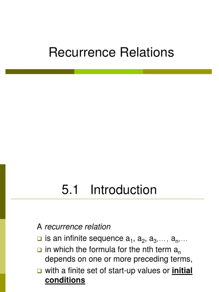 Ch5discrete Maths | PDF | Recurrence Relation | Mathematical Objects