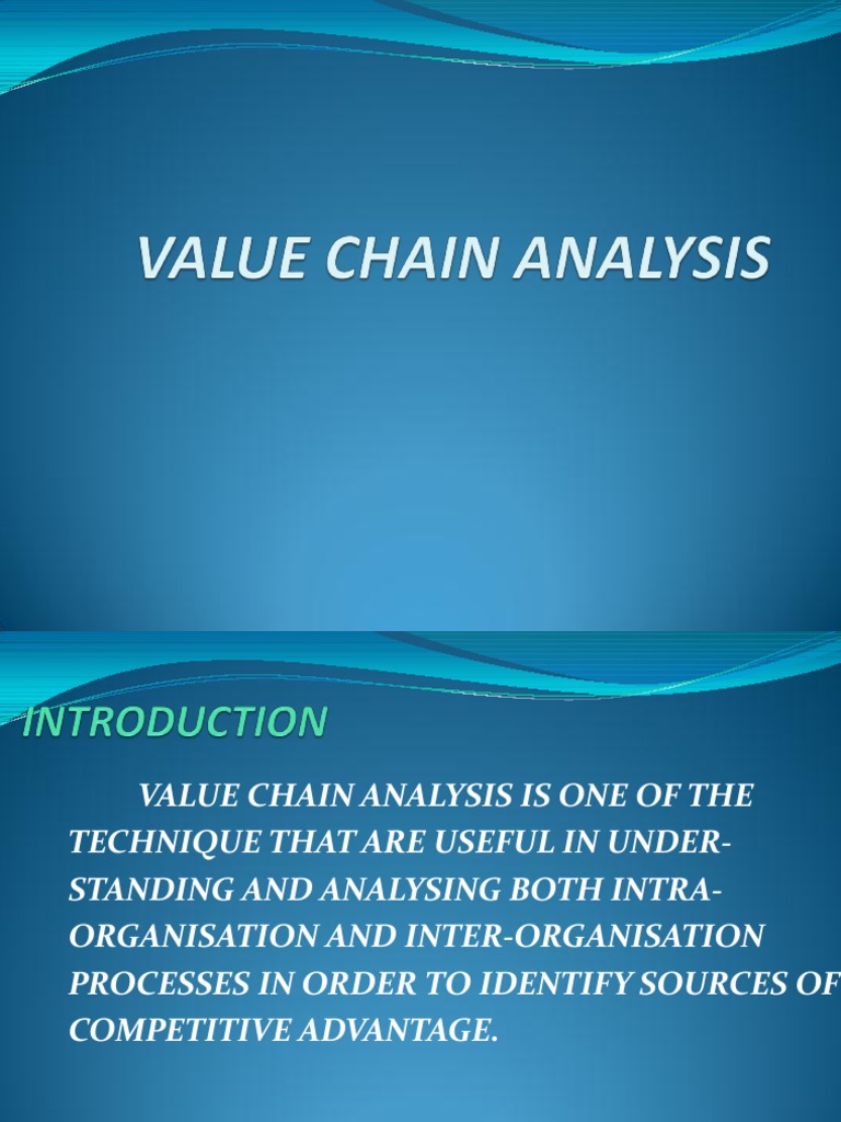 Value Chain Analysis Overview | PDF | Value Chain | Procurement
