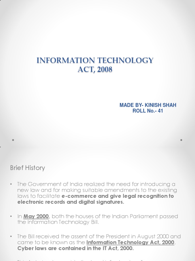 CH 10 - Information Technology Act, 2000 | PDF | Public Key Cryptography | Computer Data Storage