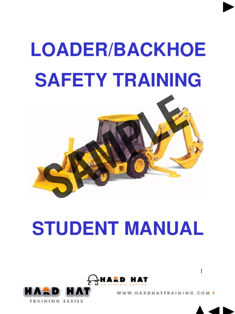 Loader Backhoe Student Manual | PDF | Loader (Equipment) | Tractor