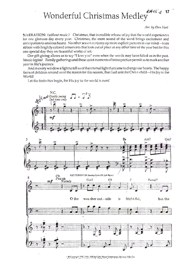 Wonderful Christmas Medley (Reworked) | PDF