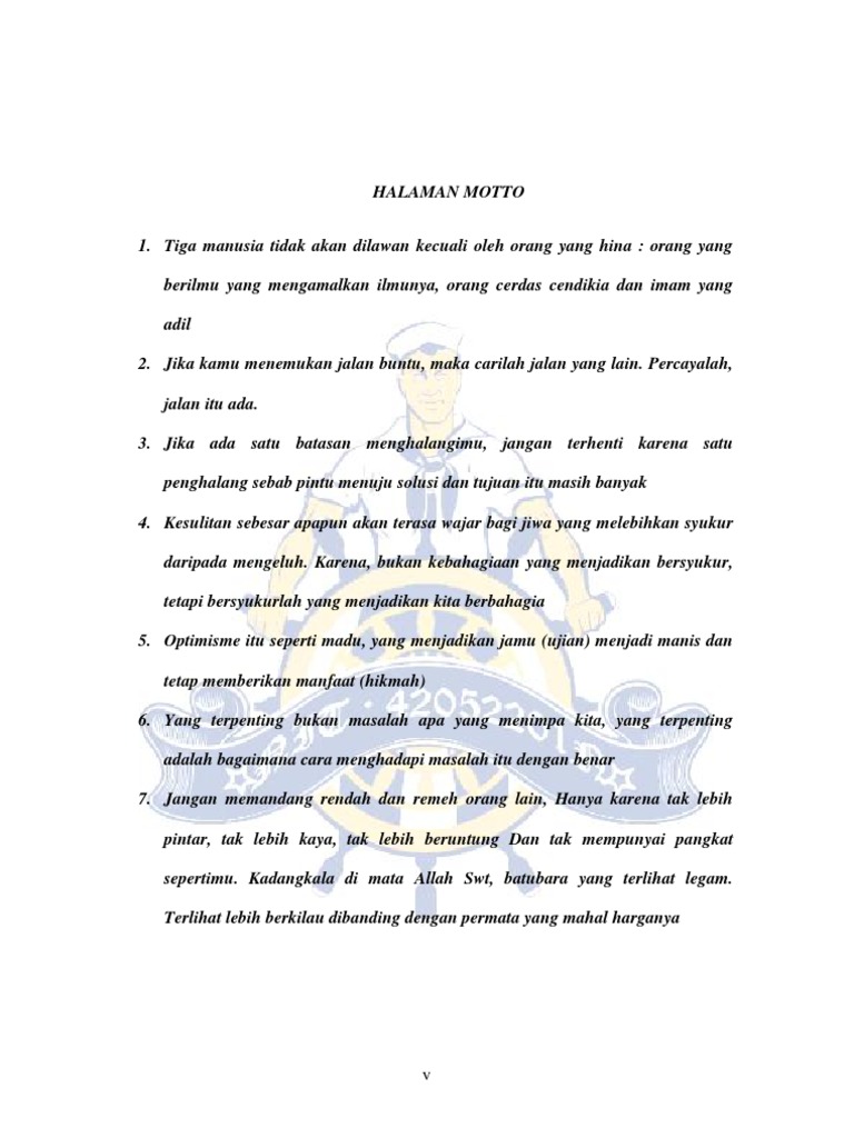 06 Halaman Motto | PDF