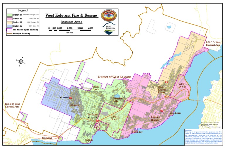 West Kelowna Fire Station Map | PDF