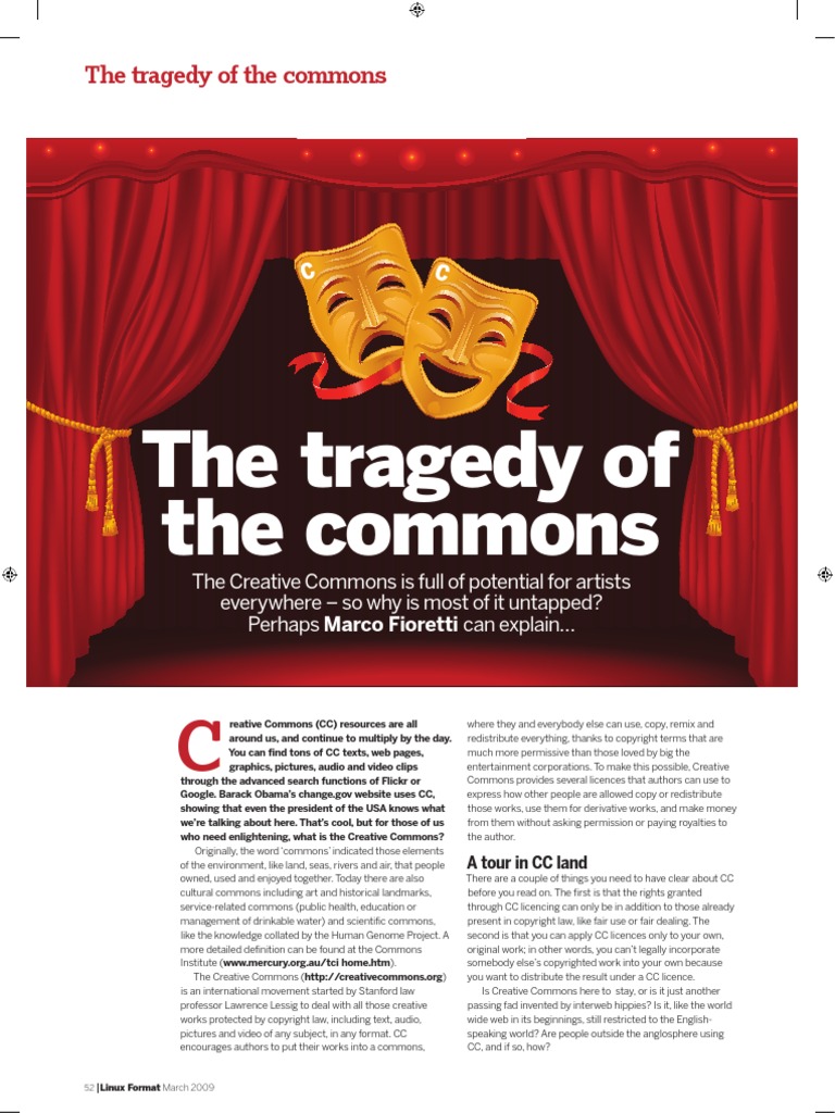 Tragedy of Commons | PDF | Creative Commons | Copyright