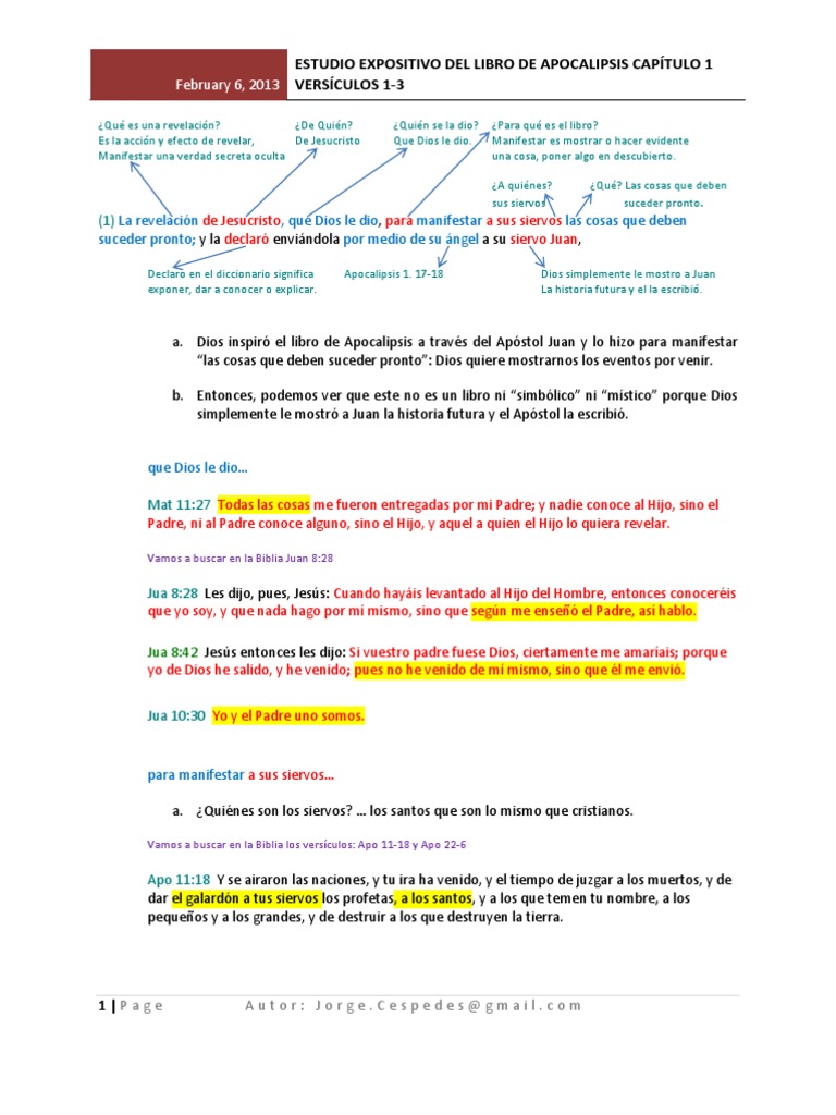 Apocalipsis Enseñanza C1 1 3 Pdf Libro De Revelación Sola Fide