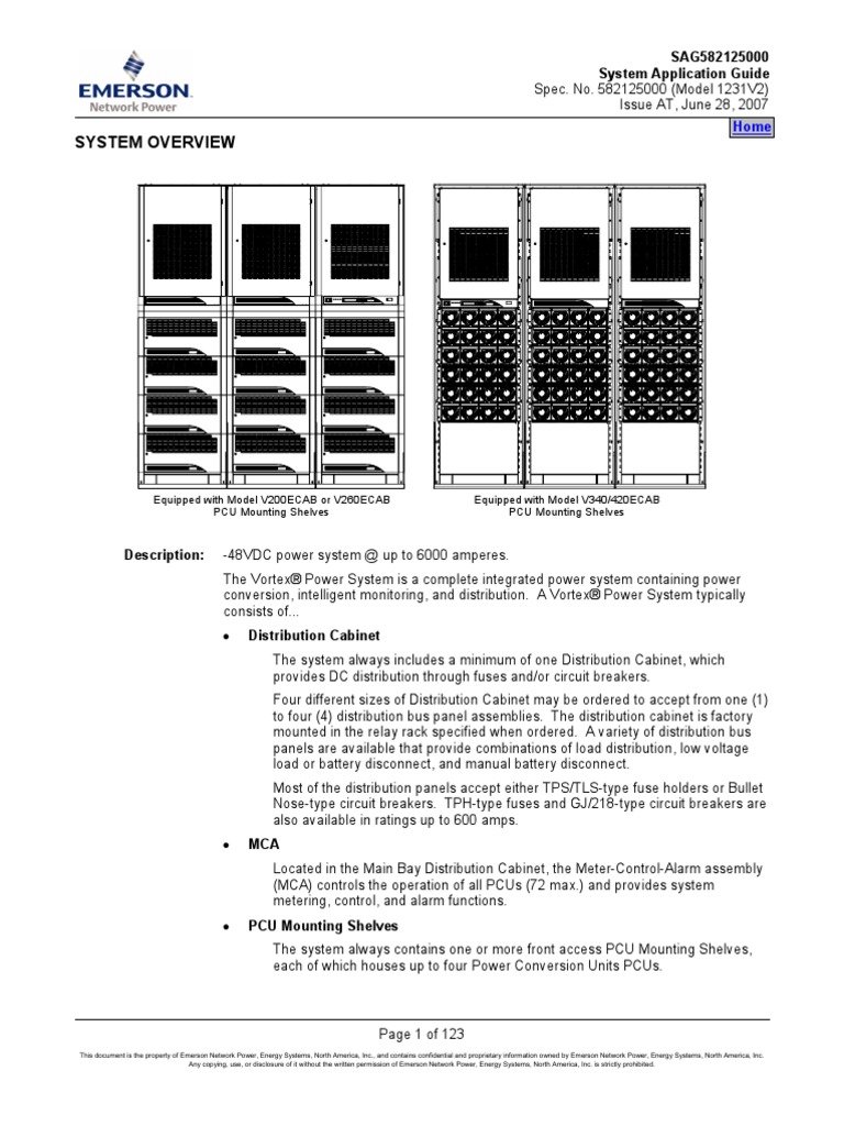 Emerson | PDF | Fuse (Electrical) | Electric Power System