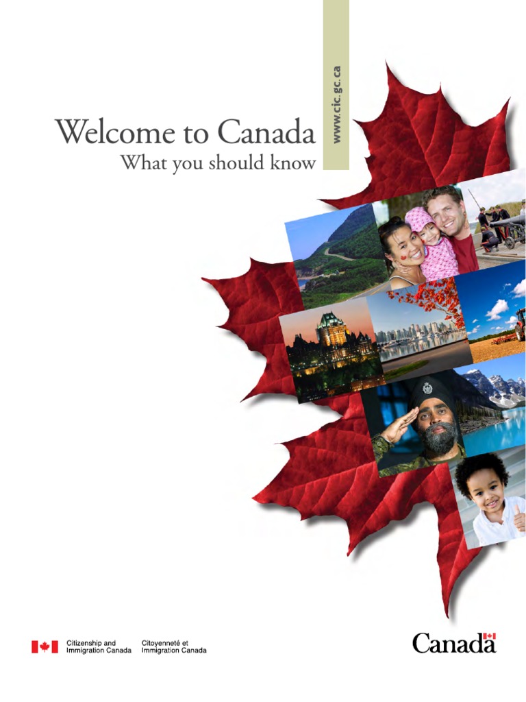 Welcome Guide For New Immigrants To Canada | PDF