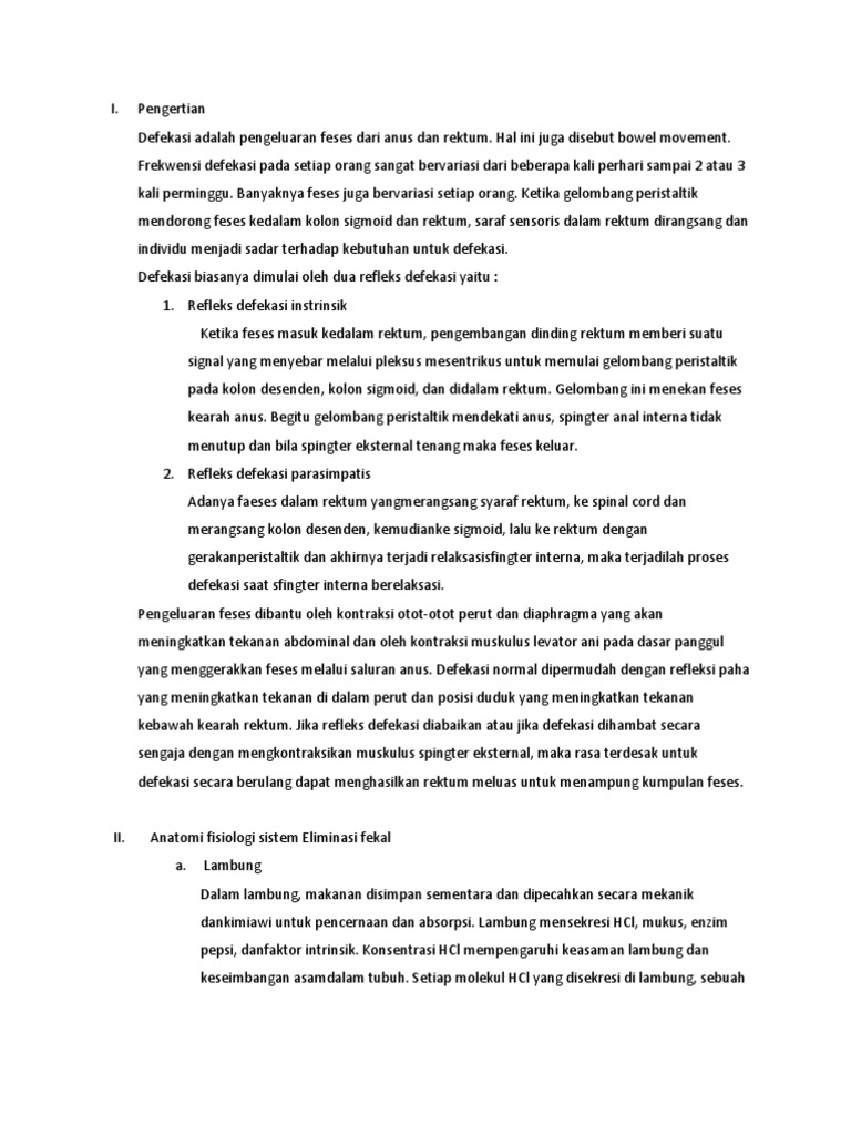 Proses Defekasi | PDF