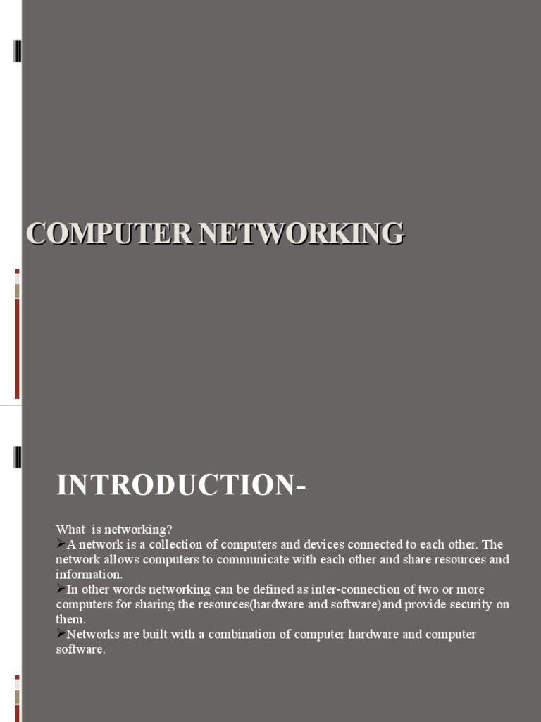 Computer Networking | PDF | Network Topology | Computer Network