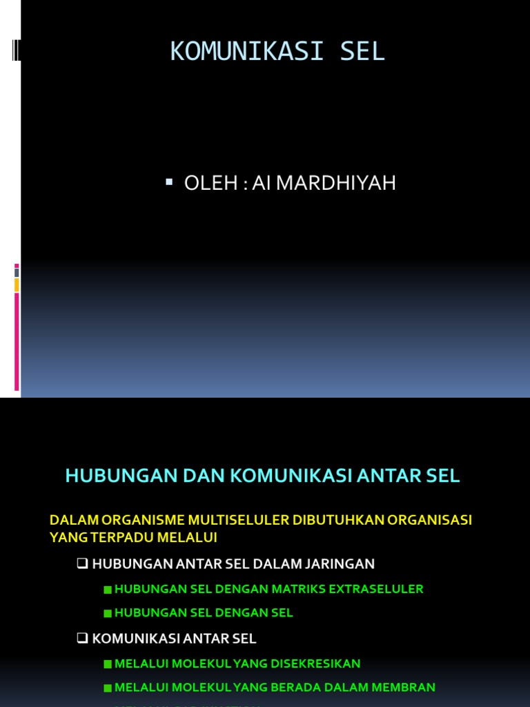Komunikasi Sel | PDF
