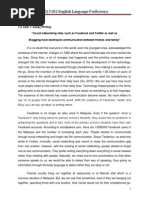 Reflection Paper On NETIQUETTE - Mind Your Manners On Social Network | PDF