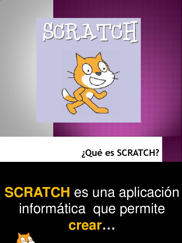 Scratch | PDF | Scratch (lenguaje de programación) | Lenguaje de ...