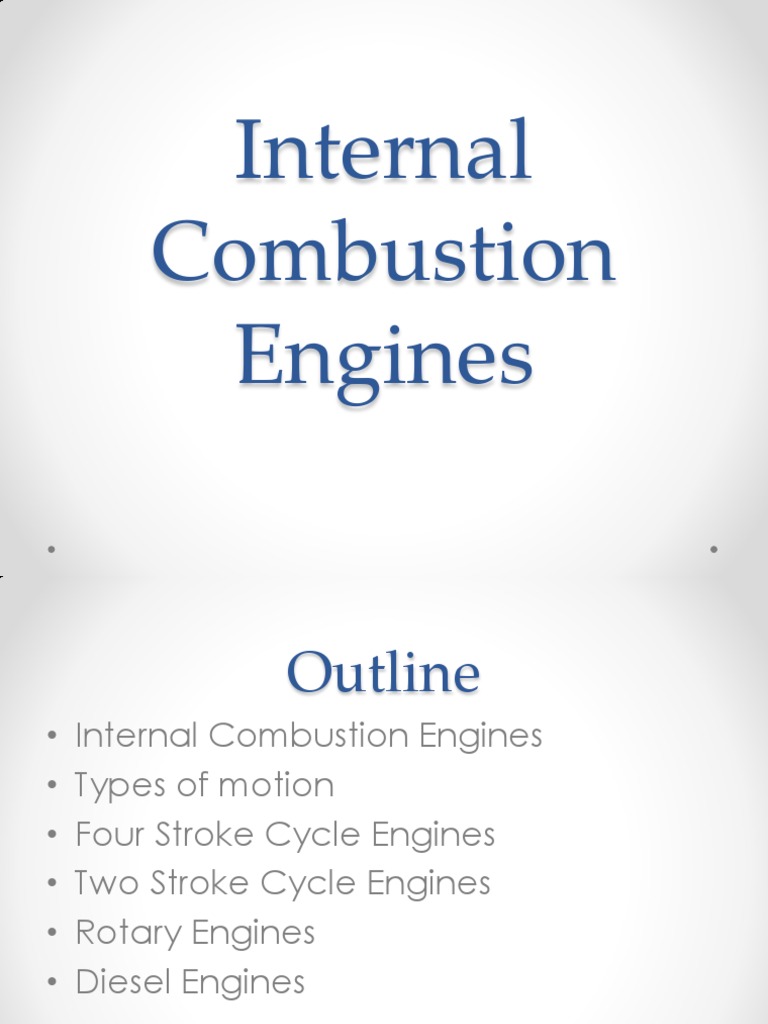 Internal Combustion Engine Overview | PDF | Internal Combustion Engine ...