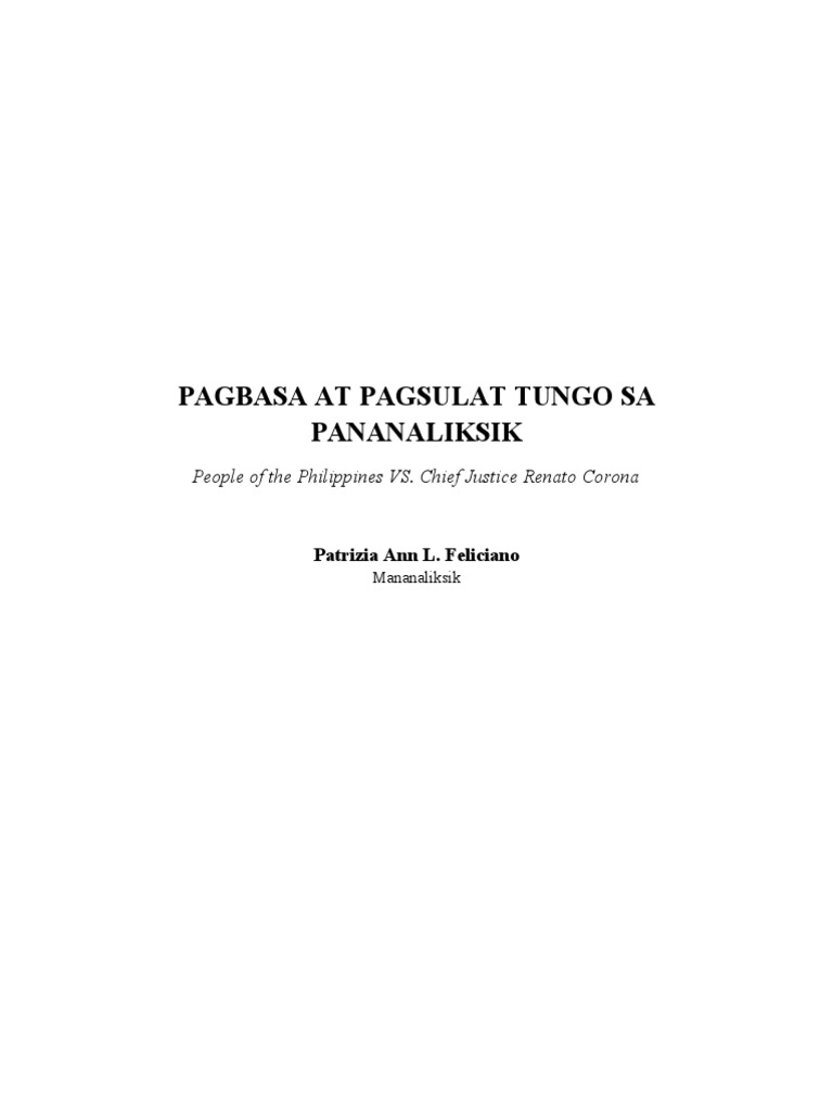 Pagbasa at Pagsulat Tungo Sa Pananaliksik Research Paper | PDF