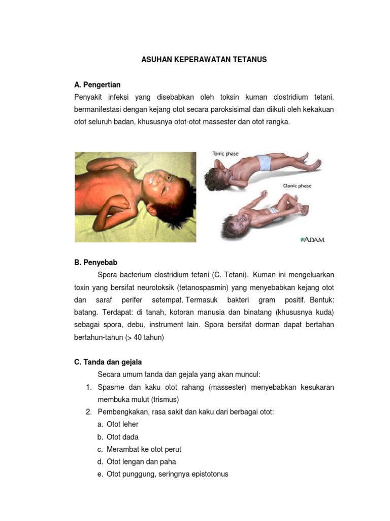 ASUHAN KEPERAWATAN TETANUS - Docx 03 | PDF