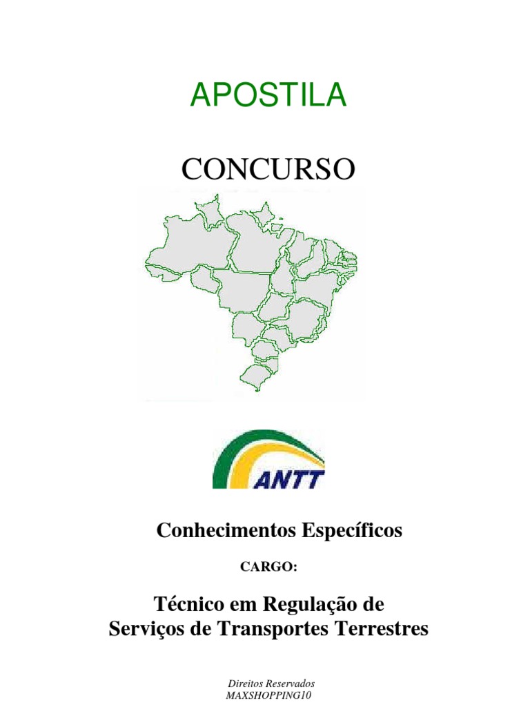 Apostila ANTT | PDF