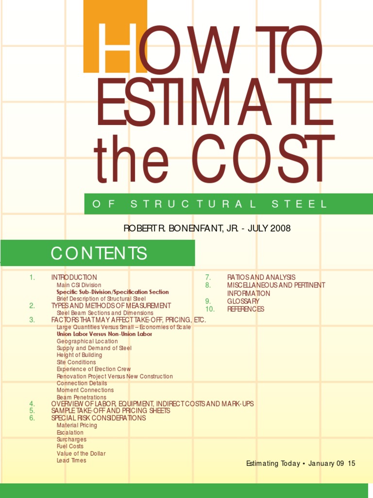 Steel Estimating Today | Download Free PDF | Framing (Construction ...