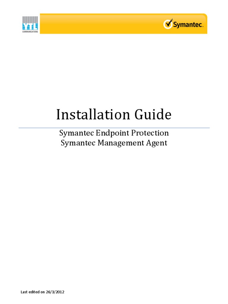 Symantec Endpoint Protection Install Guide | PDF | Windows 7 ...
