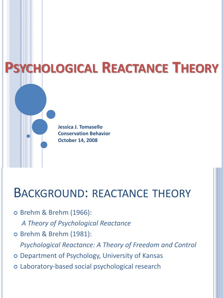 Reactance Theory | Scientific Theories | Epistemology