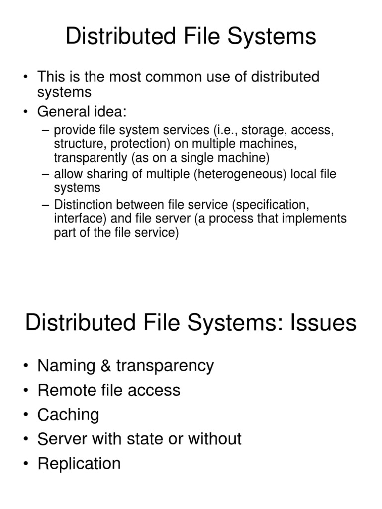 Distributed File Systems Guide | PDF | Art | Computers