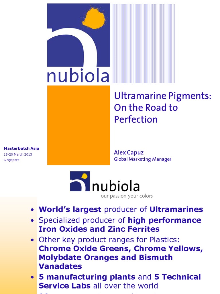 Nubiola: Ultramarine Pigments: On The Road To Perfection | PDF ...