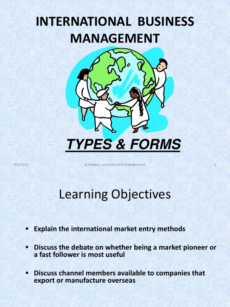 Unit 1 3 Types and Forms of International Business | Download Free PDF ...