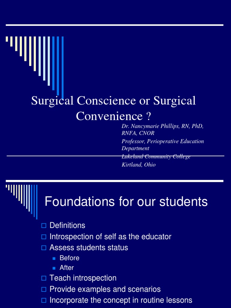2010 IW Surgical Conscience Surgical Convenience | PDF | Conscience | Utilitarianism