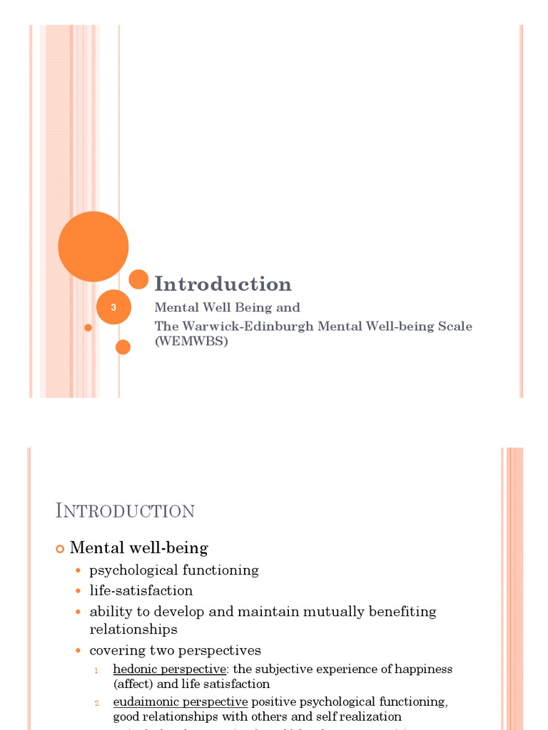 Understanding WEMWBS for Mental Well-Being | PDF