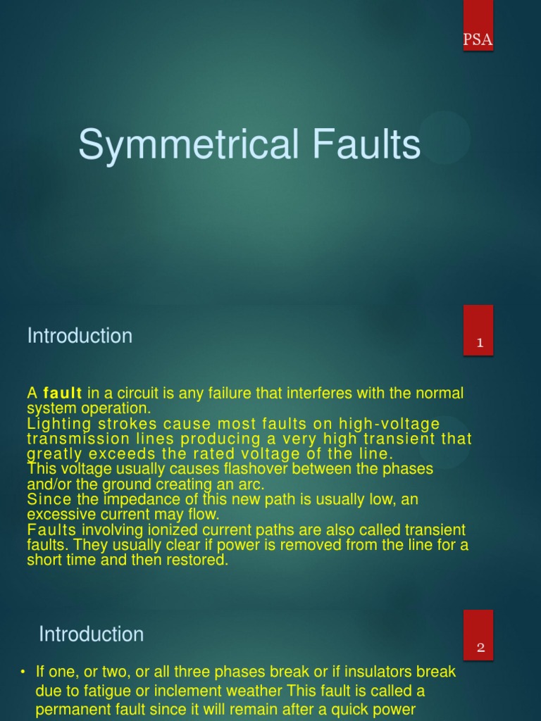 Symmetrical Fault Analysis | Alternating Current | Steady State