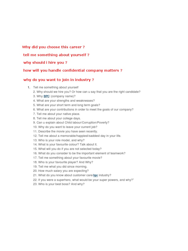 Why Did You Choose This Career | PDF | Blue | Corruption