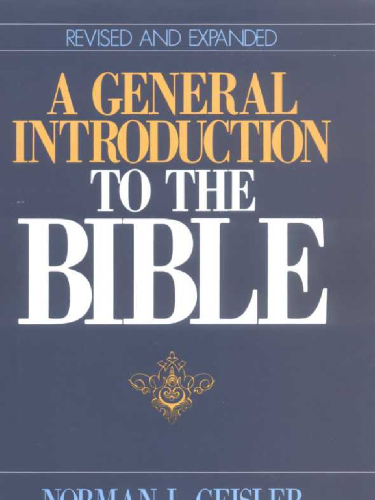 A General Introduction To The BIBLE | PDF | Old Testament | Bible