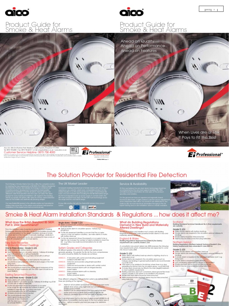 Aico Product Guide | PDF | Battery (Electricity) | Relay