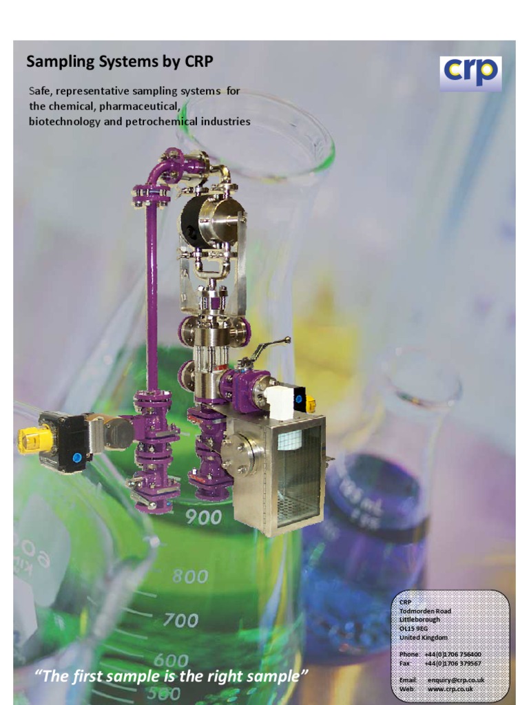 CRP Sampling Literature PDF | PDF | Valve | Pipe (Fluid Conveyance)