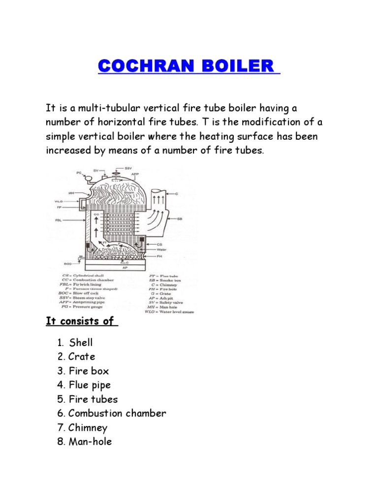 COCHRAN BOILER | Boiler | Chimney