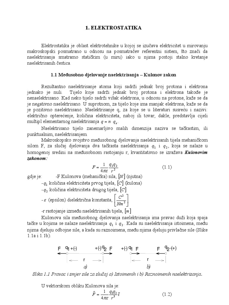 Elektrostatika | PDF