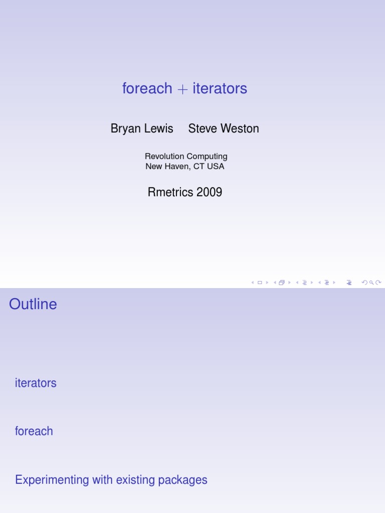 Foreach Iterators - Lewis | PDF | Control Flow | Programming Paradigms