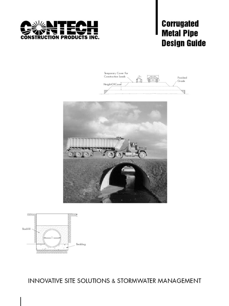 Corrugated Metal Pipe Design Guide | PDF | Drainage | Pipe (Fluid ...